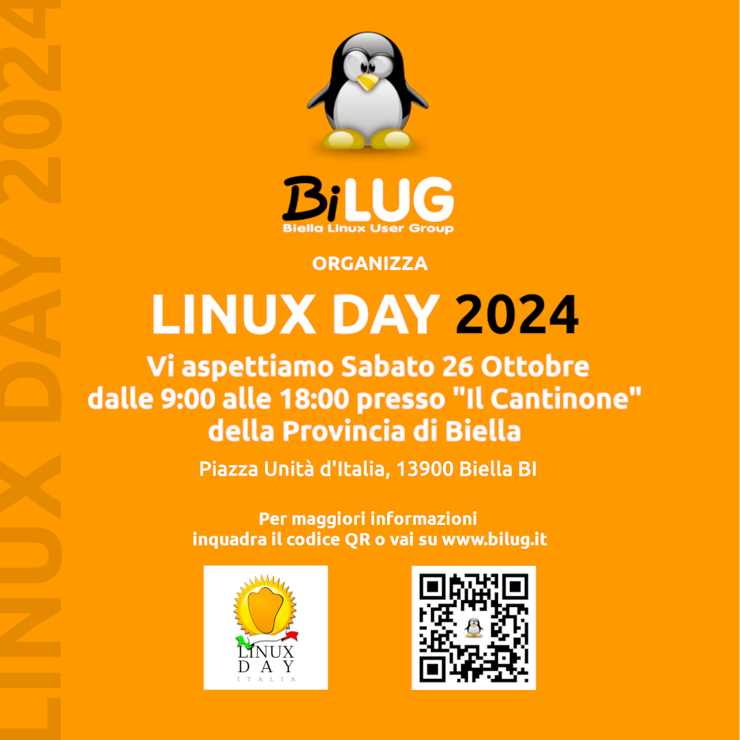 Linux Day 2024 - Centro territoriale volontariato Vercelli – Biella